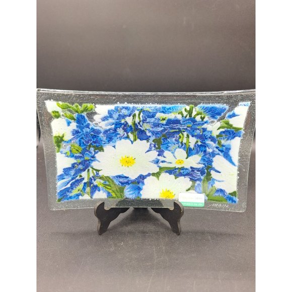 Peggy Karr | Accents | Peggy Karr Fused Glass Art Daisy Flowers ...